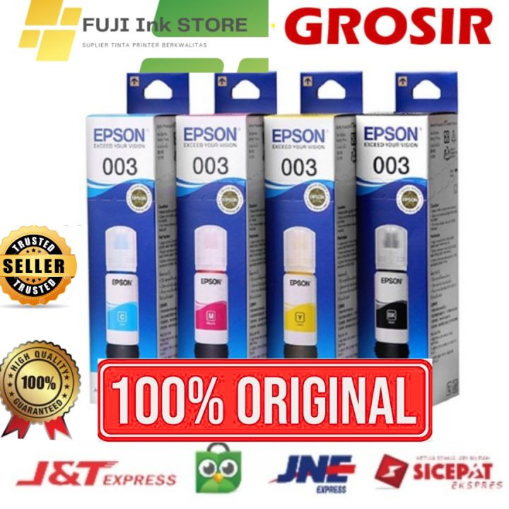 Tinta Epson 003 C. M. Y. Bk Original | Lazada Indonesia