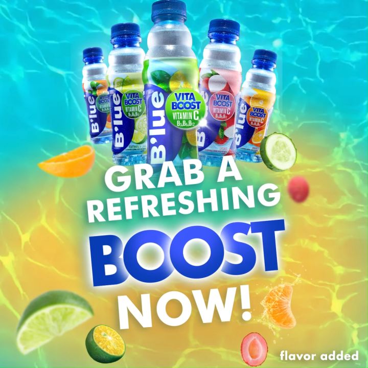 4 x B'lue Calamansi Flavoured Vitamin Drink (500ml) | Lazada PH