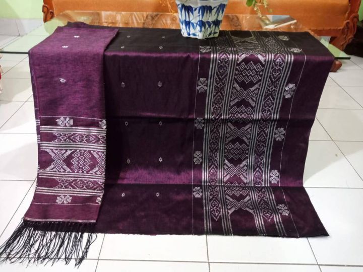 kain songket batak tenun sutra hongkong | Lazada Indonesia