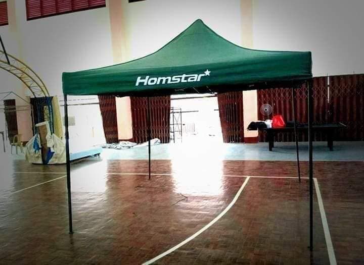 [ACTUAL PHOTO], HOMSTAR 3m x 3m COMPLETE RETRACTABLE TENT / GAZEBO ...