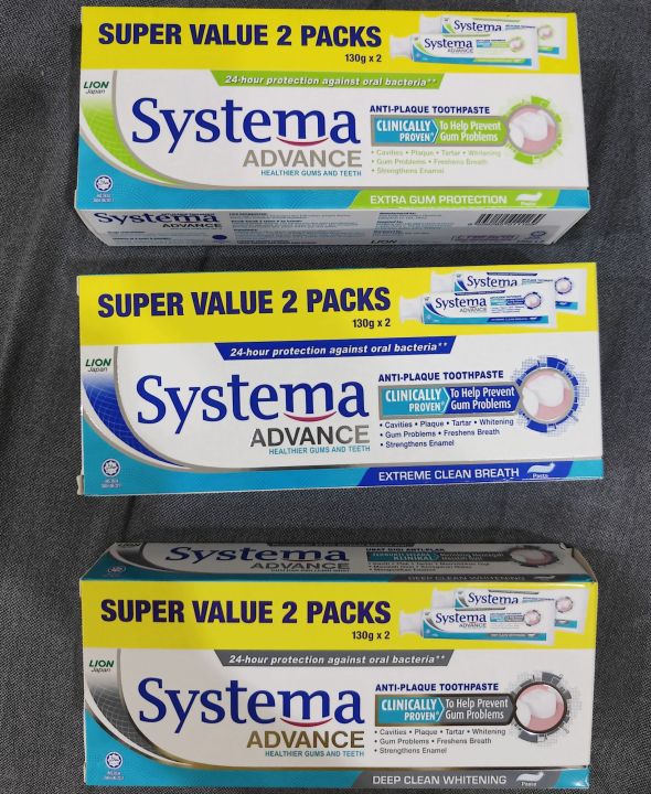 Systema toothpaste 130g x2 supervalue 2 packs Extra Gum Protection ...