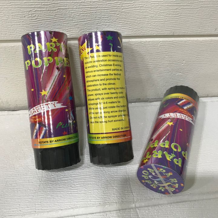 Party Poppers (Confetti Type, Twist type, No Fire) - SMALL 11cm | Lazada PH