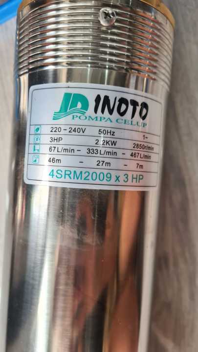 Pompa Submersible Sible sibel Inoto 4in 4" 4 dim 4dim 4 in Pompa Celup ...