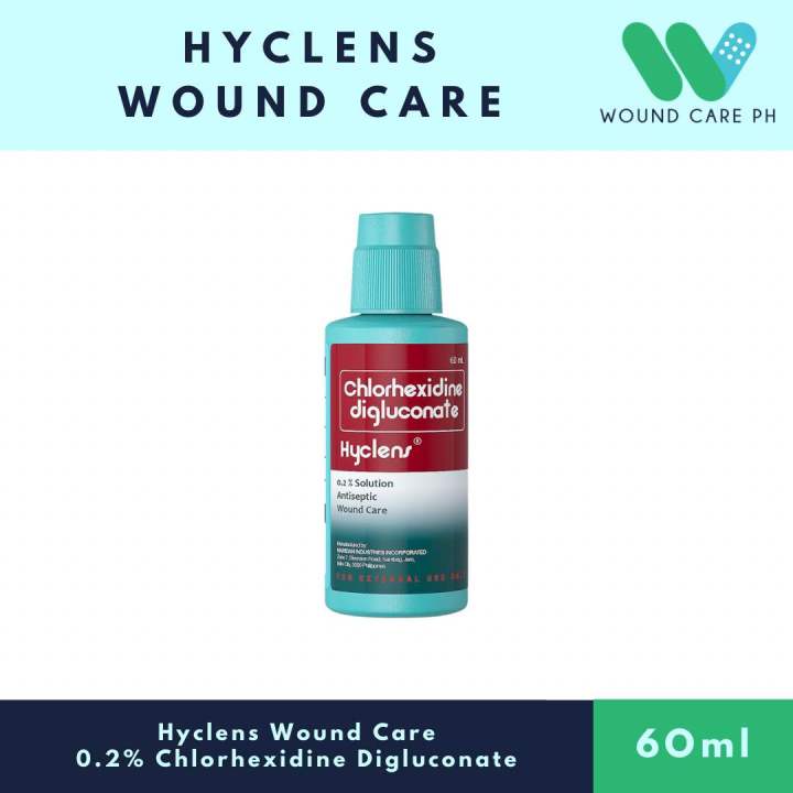 Hyclens Wound Care 0.2% Chlorhexidine digluconate 60 ml | Lazada PH