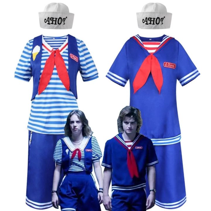 Robin Steve Harrington Scoops Ahoy Cosplay Costume Stranger Things ...