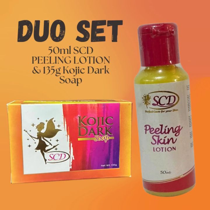 DUO SET SCD PEELING LOTION & SCD KOJIC DARK SOAP | Lazada PH