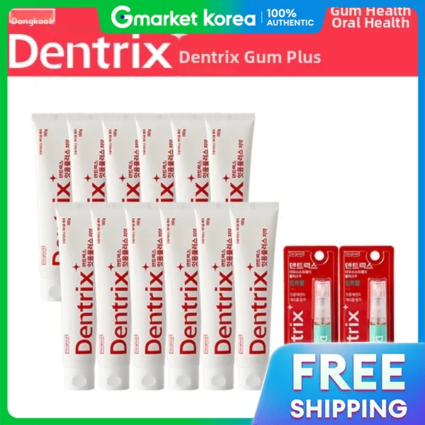 Dentrix Gum Plus Toothpaste 160g X 12 + Oral Spray Plus Alpha 7ml (Mint ...