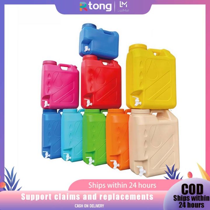 【Rtong】Water Container Water Gallon Bucket 10/20 Liters White Faucet ...
