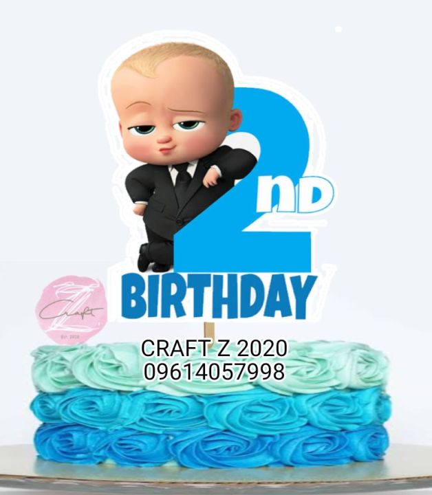 Boss Baby with Number Cake topper decoration | Lazada PH