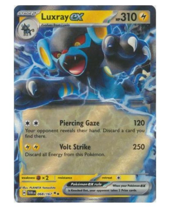 Pokemon Card - Luxray ex - 068/167 - Ultra Rare Twilight Masquerade ...
