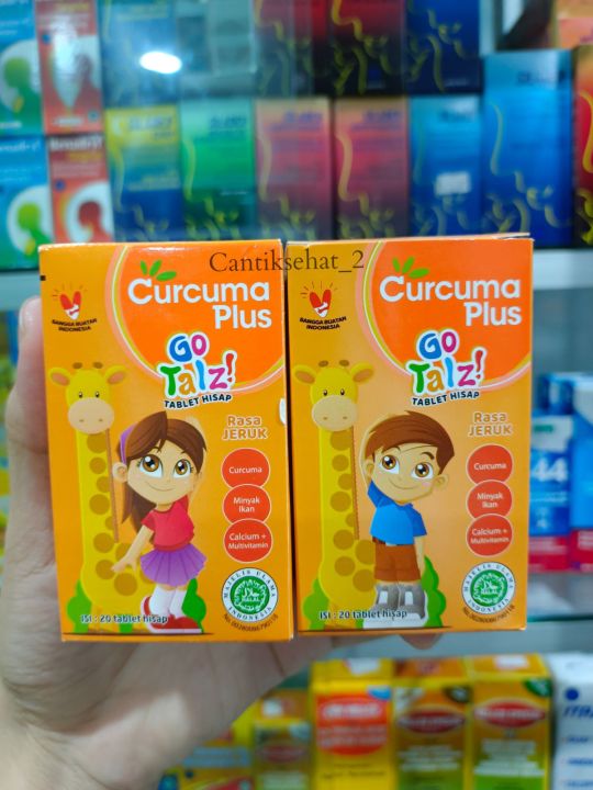 CURCUMA PLUS GO TALZ ISI 20 TABLET HISAP VITAMIN ANAK | Lazada Indonesia