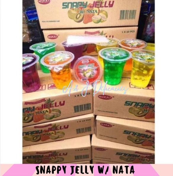 SNAPPY JELLY WITH NATA DE COCO ASSORTED FLAVOR (10 PCS PER BOX) BEST ...
