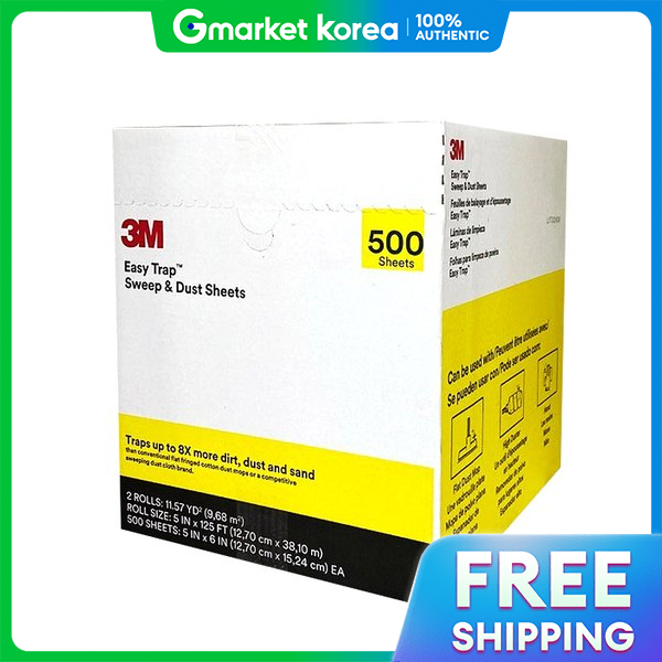 3M Easy Trap Duster Large Capacity 500 Sheets Adhesive Cleaning Wipes ...