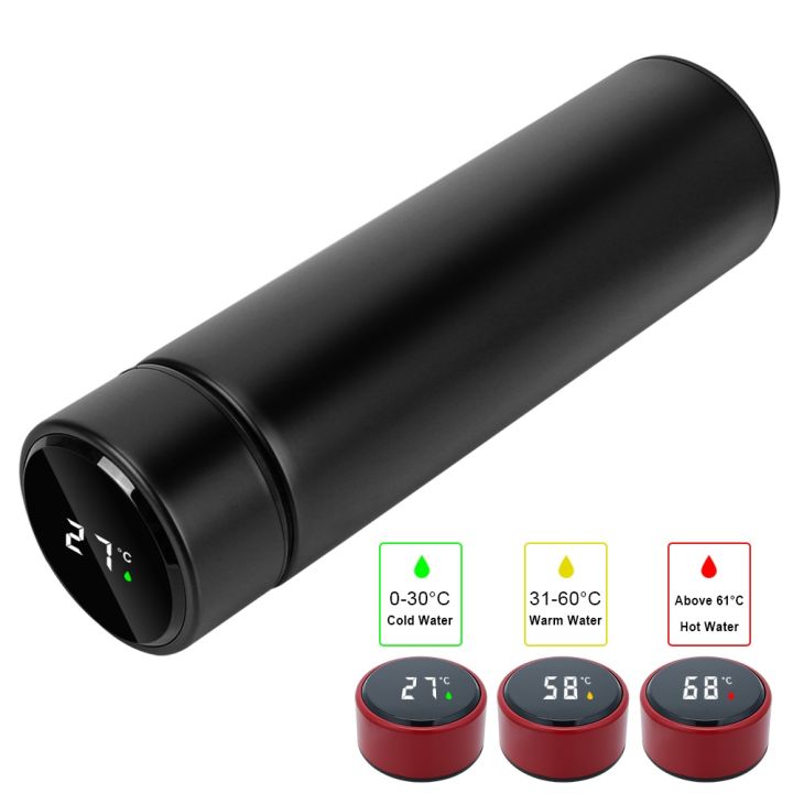 500ML Stainless Steel Temperature Display Smart Insulation Cup ...