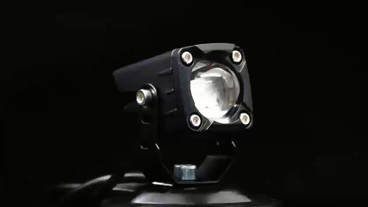 MOFOX 1Pair M1 Laser Gun Motorcycle 80W Super Bright Mini Driving Light ...