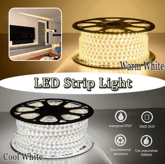 5/10/Meters Warm/White Led Strip Lights Indoor Outdoor Led Lights For ...