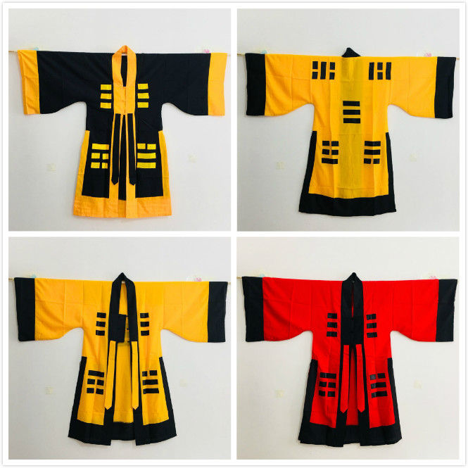 Taoist Supplies Yellow Religious Vestments Taoist Uniform Robe Robe Set ...