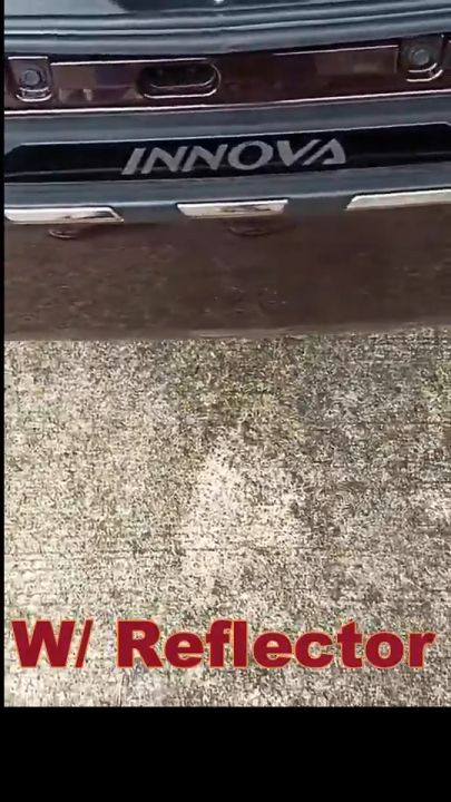 Toyota Innova 2016 to 2025 OEM Rear Stepsill Black w/ Reflector Bumper ...