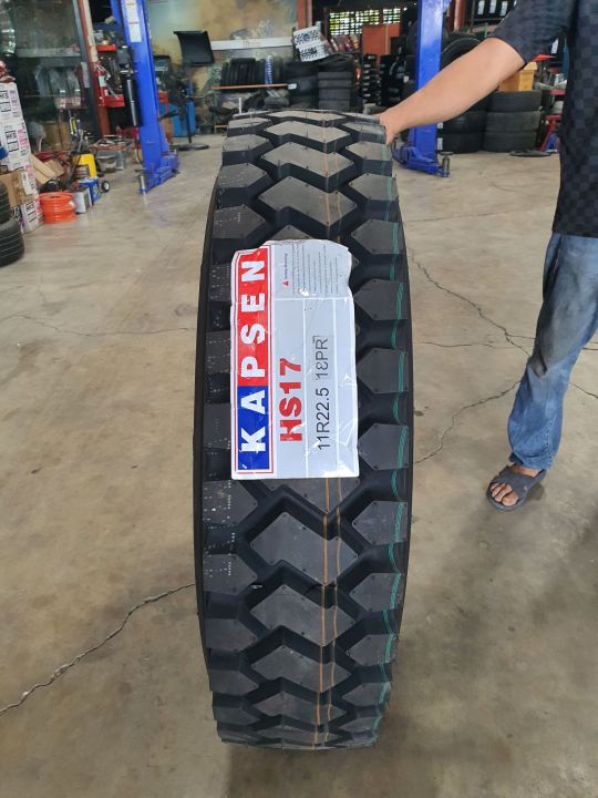 ยางรถบรรทุก 11R22.5 KAPSEN HS17 ยางใหม่ ปี23 ผลิตจีน หนา 18ชั้น | Lazada.co.th