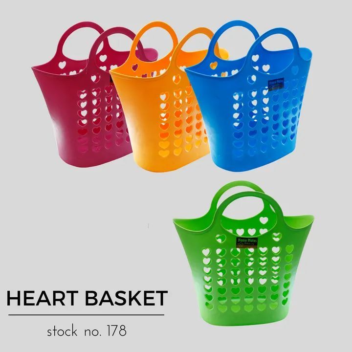 Heart basket * Handy Basket * Plastic bayong * Shopping hand basket ...