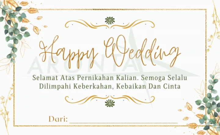 TERMURAH | Kartu Ucapan Happy Wedding - Kartu Ucapan Pernikahan - Kartu Ucapan Happy Engagement ...