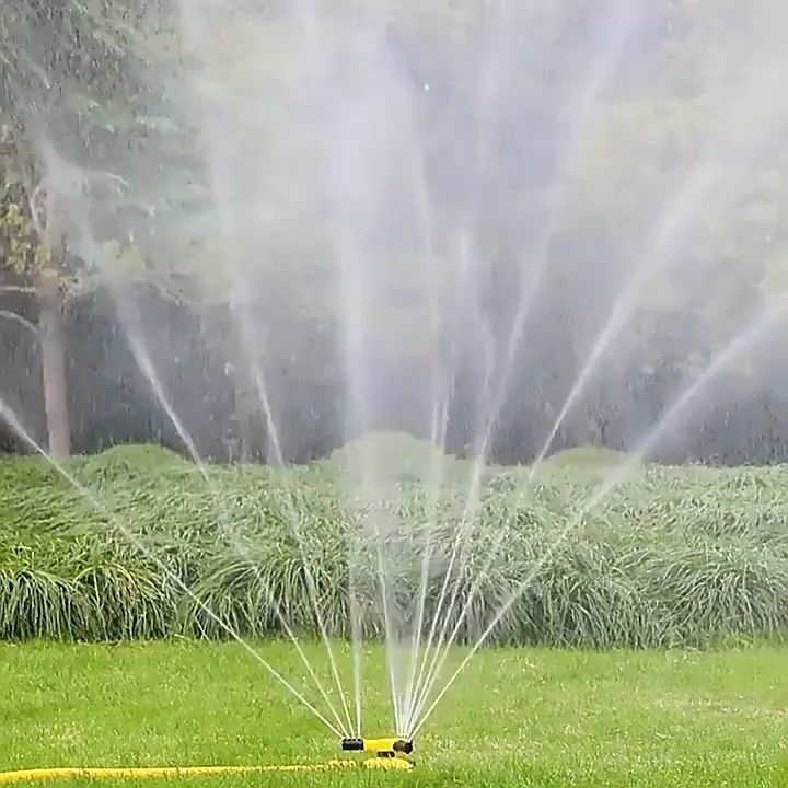 360 Degree Automatic Rotating Garden Lawn Water Sprinklers System Quick ...