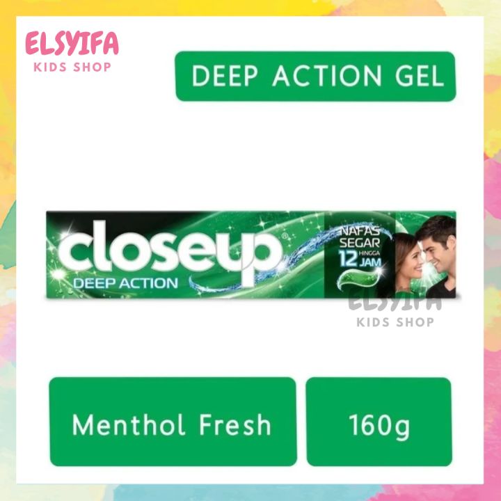 Close Up Deep Action Gel Menthol Fresh 160 gr | Lazada Indonesia