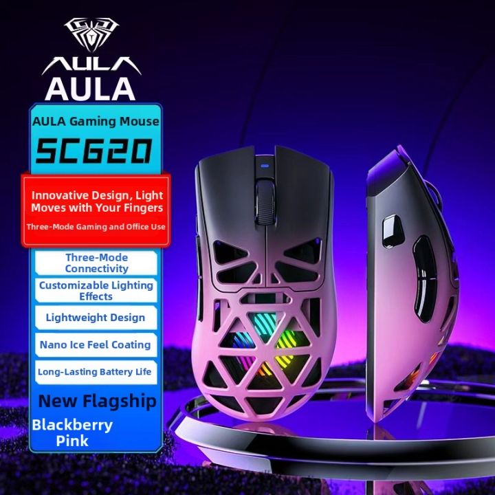AULA | Wireless Bluetooth Gaming Mouse Multimode Hollow Design | Lazada