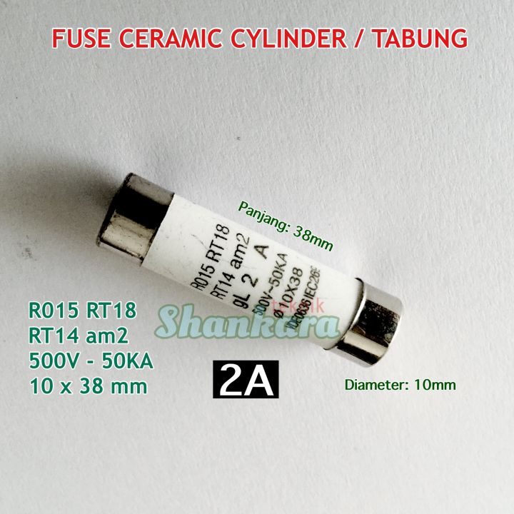 Ceramic Fuse 10x38 mm Cylinder Tabung Keramik R015 RT14 | Lazada Indonesia