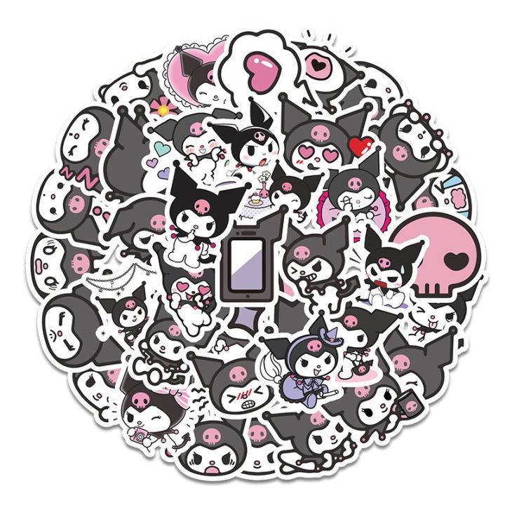 สติ๊กเกอร์ Kuromi 21 คุโรมิ 40 ชิ้น ซานริโอ้ Sanrio สติ้กเกอร์ มายเม เม