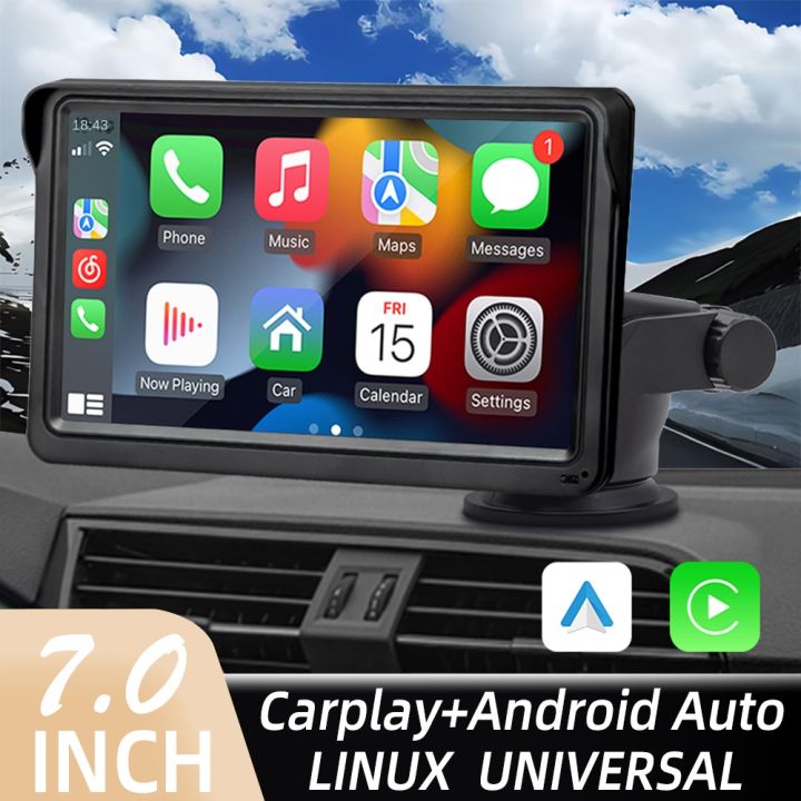 Car Radio Wireless CarPlay Android Auto Multimedia Video Player 7inch ...
