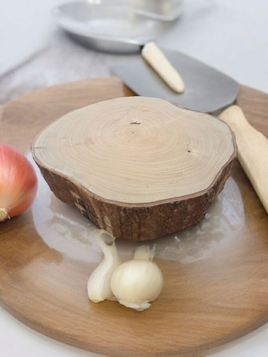 10inches sampalok round sangkalan solid wood choping board | Lazada PH