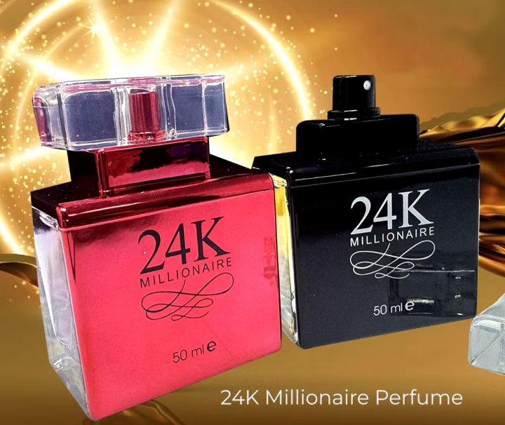 24K pure gold pure black pure pink EDP 50ml for unisex | Lazada