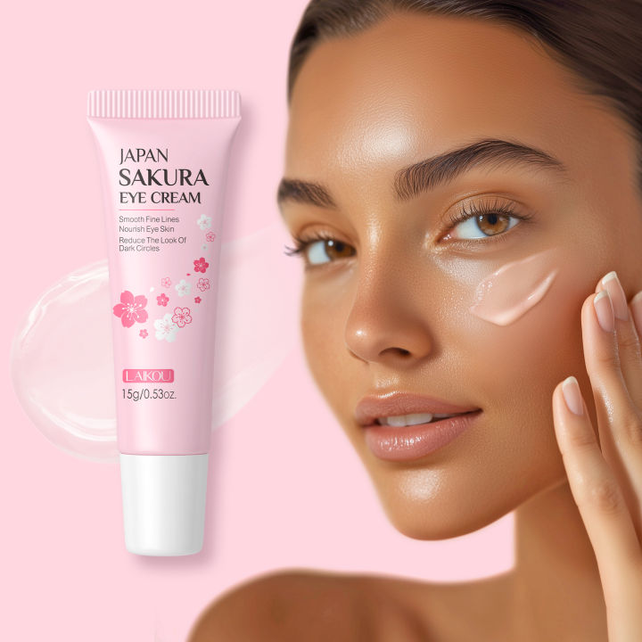 LAIKOU Sakura Anti-Wrinkle Eye Cream Cherry blossoms Remove Dark ...