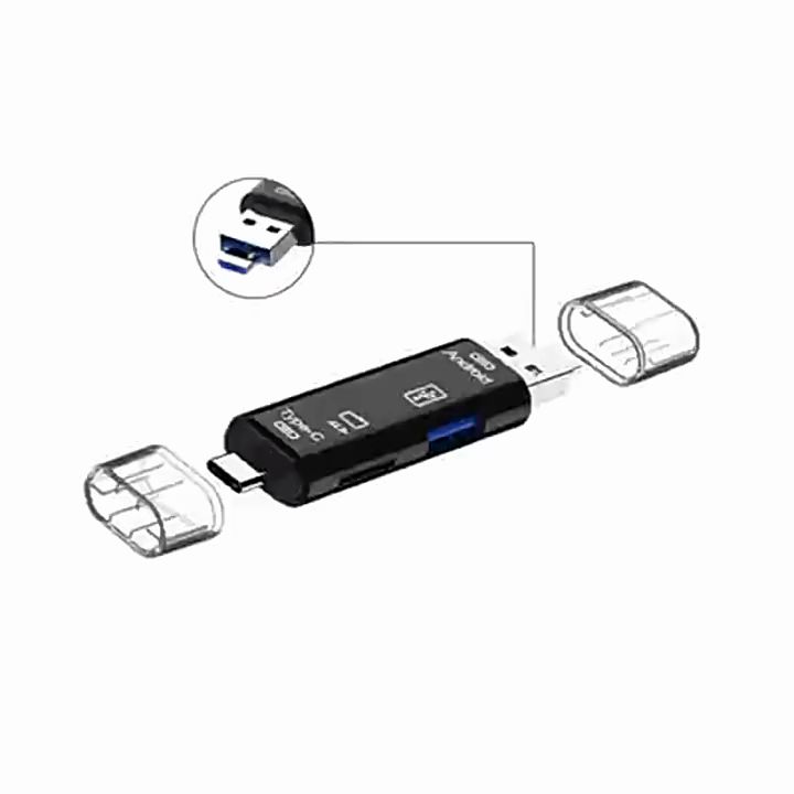 5-in-1 OTG Card Reader USB 3.0 /Type C/USB / Micro USB / SD TF Memory Card เครื่องอ่านการ์ดหน่วย ...