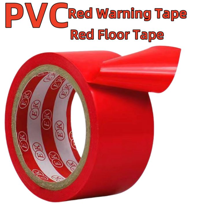 PVC red warning tape width 4.5cm long 16M red and white pvc demarcation ...
