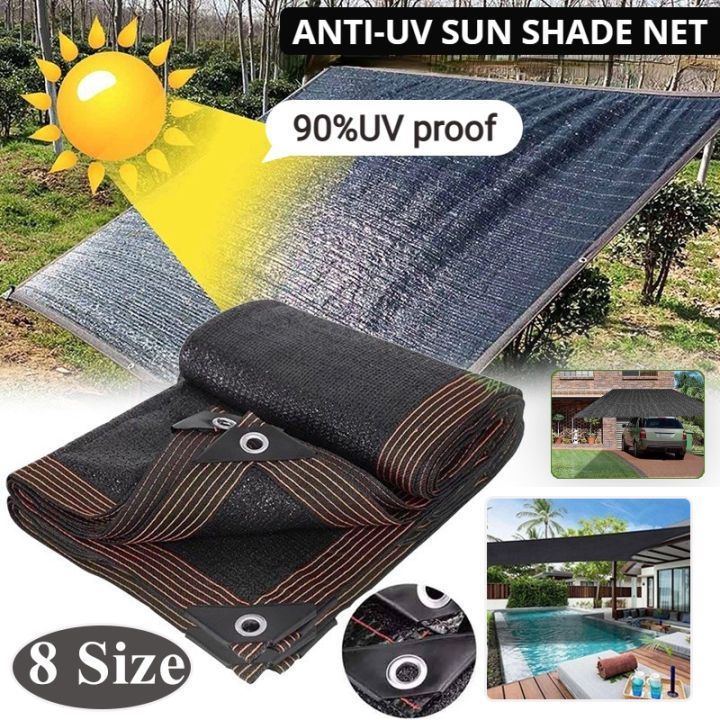 Outdoor Anti-UV Sunshade Net Shade Patio Car Garages Sunscreen Plants ...