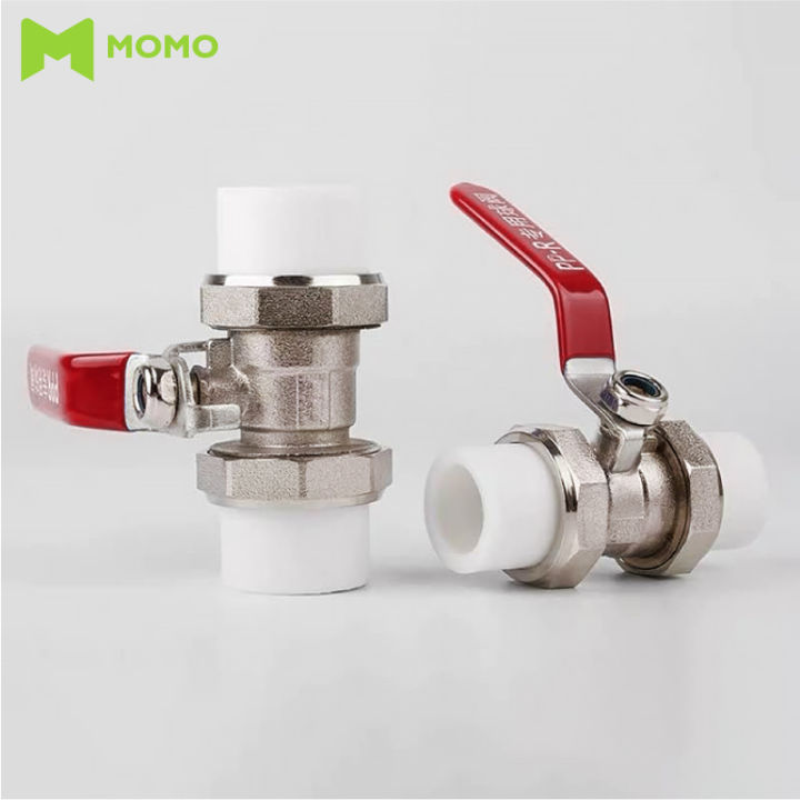 MOMO PPR DOUBLE UNION BALL VALVE 1/2(20mm) 3/4(25mm) 1(32mm） | Lazada PH