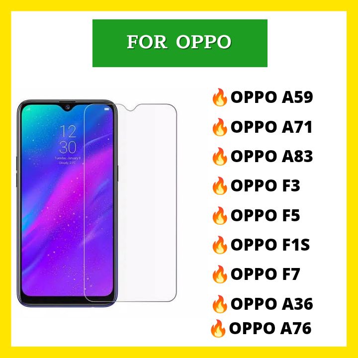 Tempered Glass Tg Antigores Bening Kaca Oppo A59 A71 A83 F3 F5 F1S F7 ...