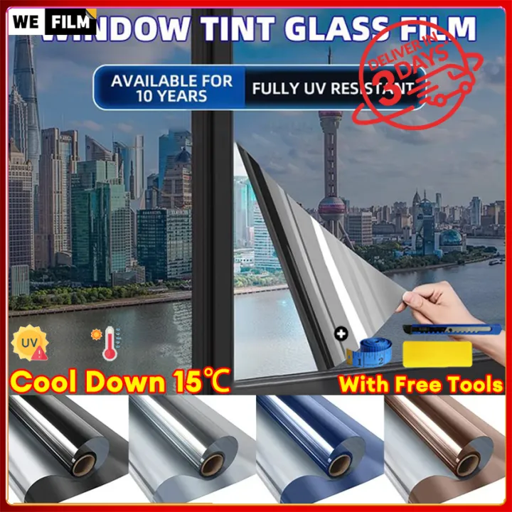 Window Tint for Home Privacy Window Film Sun Blocking Mirror Reflective ...