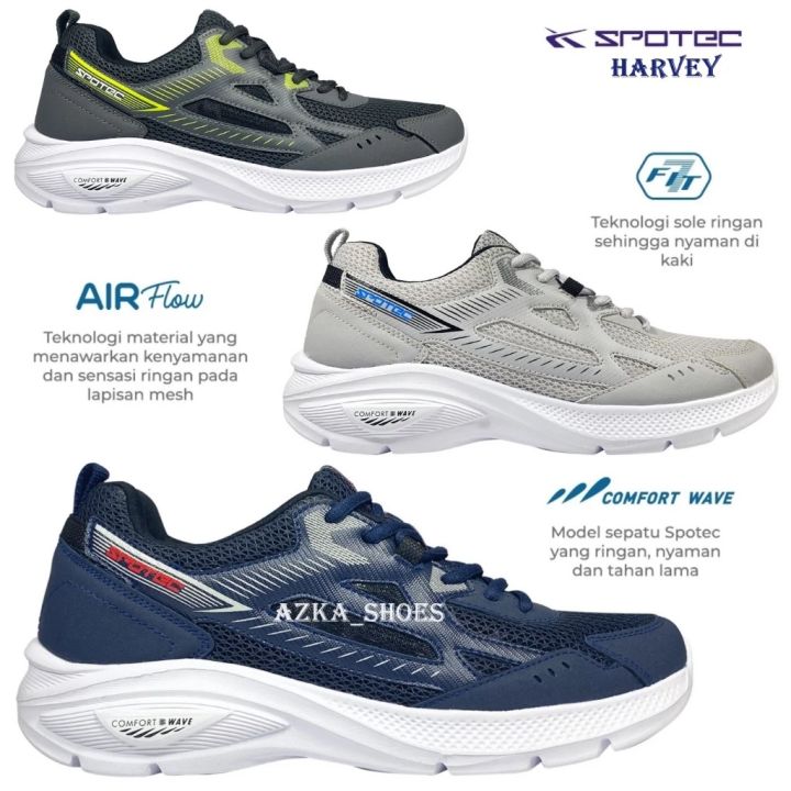 SPOTEC HARVEY | Terbaru...!!! | Sepatu Running | Sepatu Lari | Lazada ...