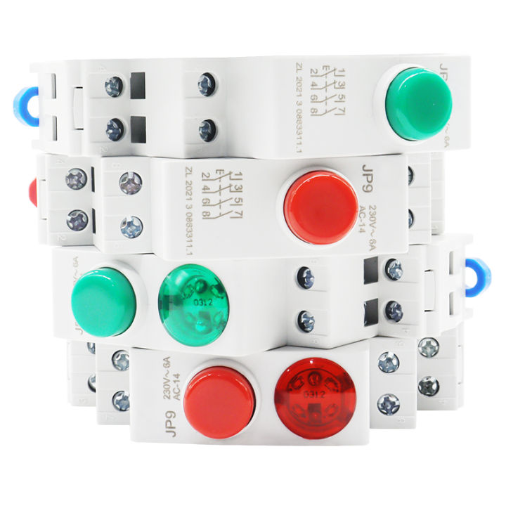 JP9 Push Button Card DIN rail Button Switch Reset with Moving Signal ...