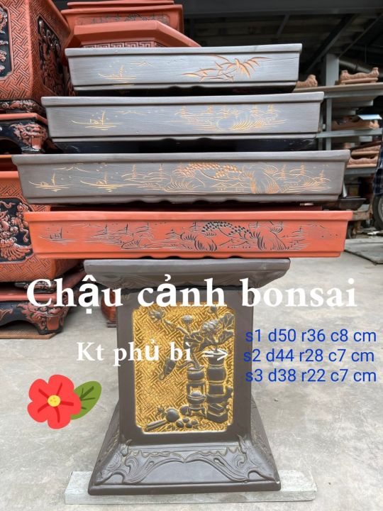 Chậu chữ nhật thả đá non bộ | Lazada.vn