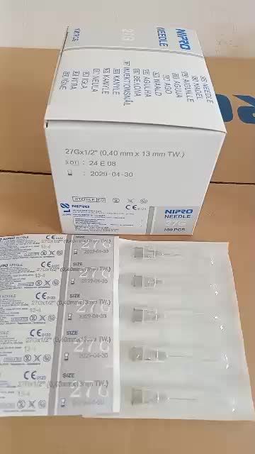 NIPRO NEEDLE 27G X 1 1/2 INCH (38MM) 100's MEDICAL NEEDLE 6 BOXES/pack EXPIRY 2029 | Lazada