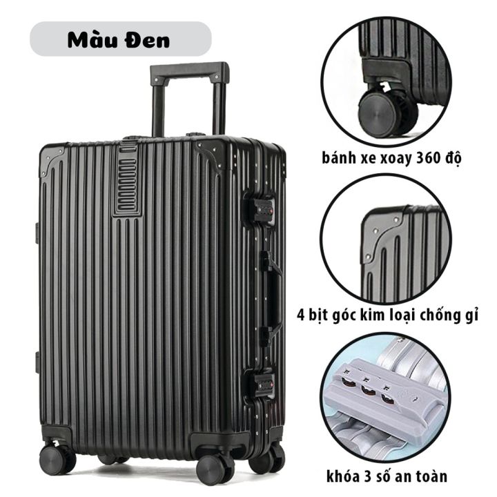 Vali Kéo Du Lịch Cao Cấp Chống Trộm Bamozo Khung Nhôm 9066 Size 20 Bịt ...