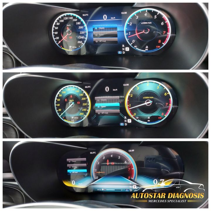 Mercedes Amg w205 w253 x253 c200 c250 c300 glc200 glc250 digital ...