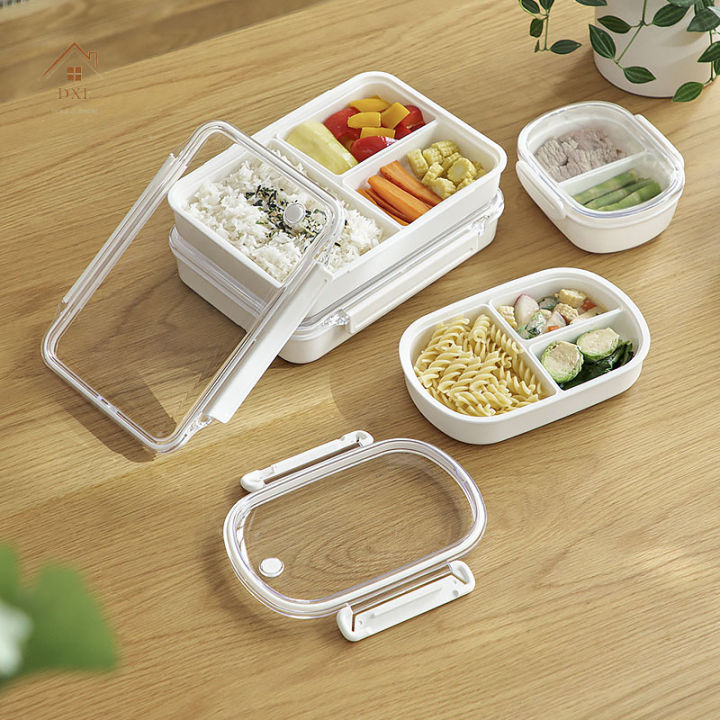 Bento Lunch Box Removable Compartments Microwave Safe Refrigerator ...