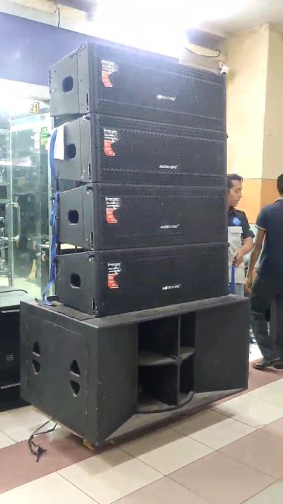Speaker Double Line Array LA 8 10 Inch Passive Audio One Sound System ...