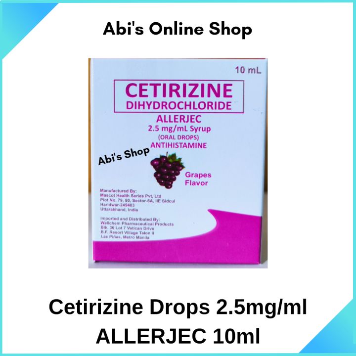 ALLERJEC Cetirizine Drops 10ml | Lazada PH