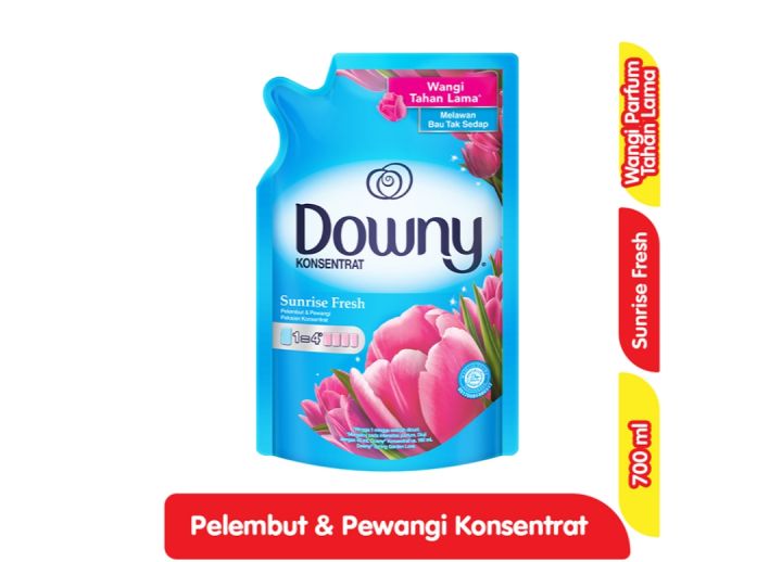 Downy Pelembut & Pewangi Pakaian Konsentrat Sunrise Fresh / Floral Pink 700ml | Lazada Indonesia